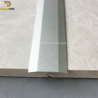 China 24.8mm Anodized Aluminum T Mould Floor Cover Strip 2500mm Matt Silver for sale