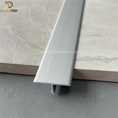 China Anodized Matt Silver T Shaped Transition Strip 14mm 20mm 25mm for sale