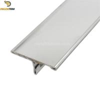 China SS304 T Shaped Transition Strip 8k Mirror Finish 2500mm Tile to Laminated Floor for sale
