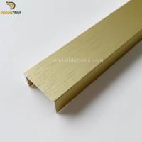 China 20×10mm Wall Tile Transition Strips Trim With Anodized Brushed Finish for sale