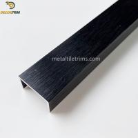 China Decorative U Channel Strip , Tile Border Trim For Wall 20×10×2500mm for sale