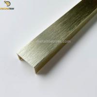 China Decorative U Channel Strip , Tile Border Trim For Wall 20×10×2500mm for sale