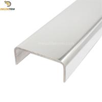 China Stainless Steel SS304 U Channel Strip 8K Mirror Finish 2.44m Length Wall Border Decoration for sale