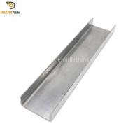 China Stainless Steel U Channel Strip 8K Mirror Finish 2500mm Wall Transition Trim for sale