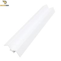China 12mm White Internal Corner Tile Trim Plastic PVC Material For UV Board Connection for sale