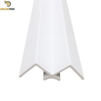 China 12mm White Internal Corner Tile Trim Plastic PVC Material For UV Board Connection for sale