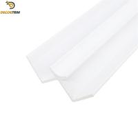 China 12mm White Internal Corner Tile Trim Plastic PVC Material For UV Board Connection for sale