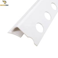 China PVC Internal Corner Tile Trim White Color For Wall Corner Decoration for sale