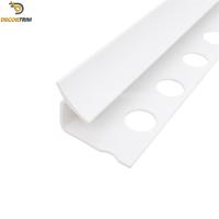China PVC Internal Corner Tile Trim White Color For Wall Corner Decoration for sale