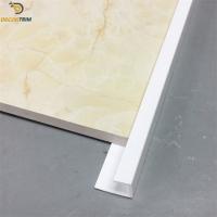 China White Square Shape PVC Tile Trim 12mm For Ceramic Edge Protection for sale