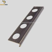 China Mill Finish Brass Tile Trim For Ceramic Edging Protection 2500mm Length for sale
