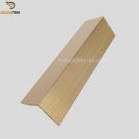 China Decorative Natural Brass Tile Trim 20mm×20mm L Shape For Wall Edging for sale