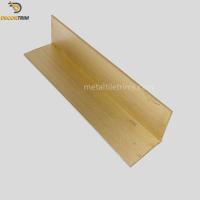 China Decorative Natural Brass Tile Trim 20mm×20mm L Shape For Wall Edging for sale