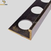 China 10mm 12mm Brass Tile Trim Straight Edge For Flooring Transtion for sale