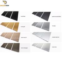 China Decorative Aluminum Skirting Board Profiles With Anodized Powder Coat Surface for sale