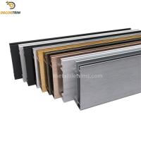 China Decorative Aluminum Skirting Board Profiles With Anodized Powder Coat Surface for sale