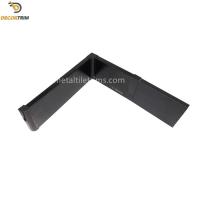 China Brush Bright Black Aluminum Skirting Board Profile 80mm 6063 Alloy 2.5m Length for sale
