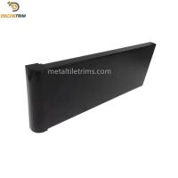 China Brush Bright Black Aluminum Skirting Board Profile 80mm 6063 Alloy 2.5m Length for sale