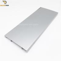 China Matt Silver 6063 Aluminium Profile Skirting For Wall Corner Protection for sale
