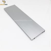 China Matt Silver 6063 Aluminium Profile Skirting For Wall Corner Protection for sale