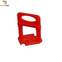 China Multi Color Tile Leveling System Clips 1mm 1.5mm 3mm For Wall Floor for sale