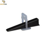 China Black Reusable Tile Leveling System Wedges For Floor Tile Leveling for sale