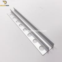 China Aluminum Tile Trim Profile 0.9mm Thick Alloy 6063 T5 for Bathroom Glass 14mm for sale