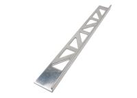 China Stainless Steel L Shape Tile Trim 10x2500mm 8K Mirror Finish Triangle Punching Hole for sale
