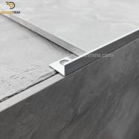 China Shiny Silver Aluminum L Shape Tile Trim 8mm 10mm 12mm Edge Protection for sale