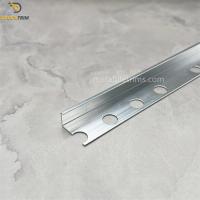 China L Shape Metal Tile Trims 1/2'' Durable Aluminum Anodized Matt Silver Color for sale
