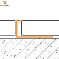 China L Shape Metal Tile Trims 1/2'' Durable Aluminum Anodized Matt Silver Color for sale