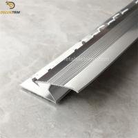 China Shiny Silver Carpet Transition Strip Tile To Carpet 3000mm Length for sale