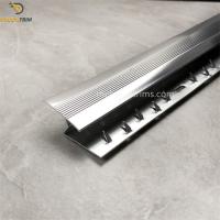 China Shiny Silver Carpet Transition Strip Tile To Carpet 3000mm Length for sale