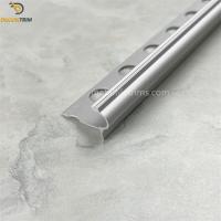 China F Shape Stair Nosing Tile Trim Anodize Matt Silver Step Edge Trim for sale
