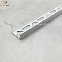 China External Corner Straight Edge Metal Tile Trims L Shape Matt Silver Aluminum for sale