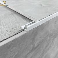 China External Corner Straight Edge Metal Tile Trims L Shape Matt Silver Aluminum for sale