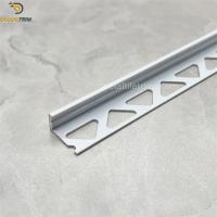 China External Corner Straight Edge Metal Tile Trims L Shape Matt Silver Aluminum for sale