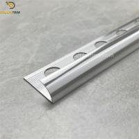 China Tolerance 0.1mm Curved Metal Tile Trims Bright Silver Edge Corner 、 for sale