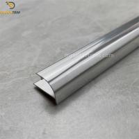 China Round External Corner Metal Edge Trim Aluminum Tile Transition Strip for sale