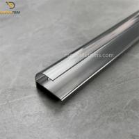 China Round External Corner Metal Edge Trim Aluminum Tile Transition Strip for sale