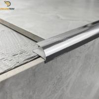 China Round External Corner Metal Edge Trim Aluminum Tile Transition Strip for sale