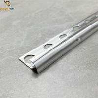 China Aluminum Tile Edge Trim Jolly 2.5m Inside Corner 27mm Width 0.8mm Thickness for sale