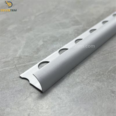 China Round Shape 12mm Aluminum Tile Corner Trim Ceramic Tile Edging Trim for sale