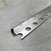 China Tile Edge Trim  Edging Tolerance 0.1mm Aluminum Tile Trim Silver Round Border for sale