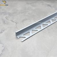 China 8mm 10mm 12mm L Shape Aluminum Tile Trim Custom Thickness 0.5mm 2mm for sale