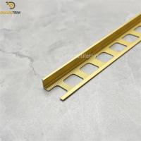 China Brass L Shaped 2.5meters Aluminium Tile Trim Edging Corners for sale