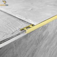 China Brass L Shaped 2.5meters Aluminium Tile Trim Edging Corners for sale