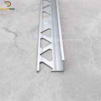 China 11mm L Shape Metal Tile Trim Brushed Aluminum Tile To Tile Transition Strip for sale