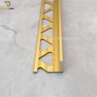 China Custom Aluminum L-Shape Tile Edge Trim 23mm Width 10mm Height with Punching Holes for sale