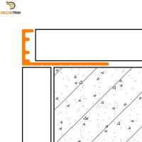 China L Shape Metal Tile Profile Trim Ceramic Tile Edging Strips Aluminum Trim for sale
